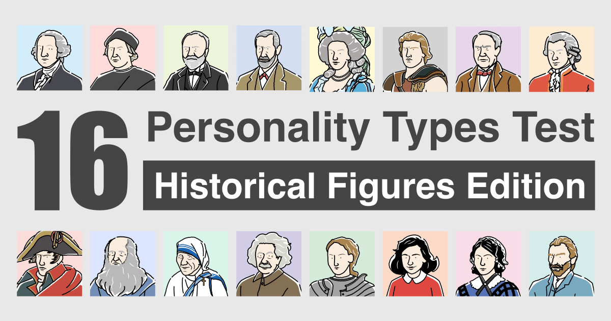 16 Personality Types Test - Historical Figures Edition (Free, Online ...